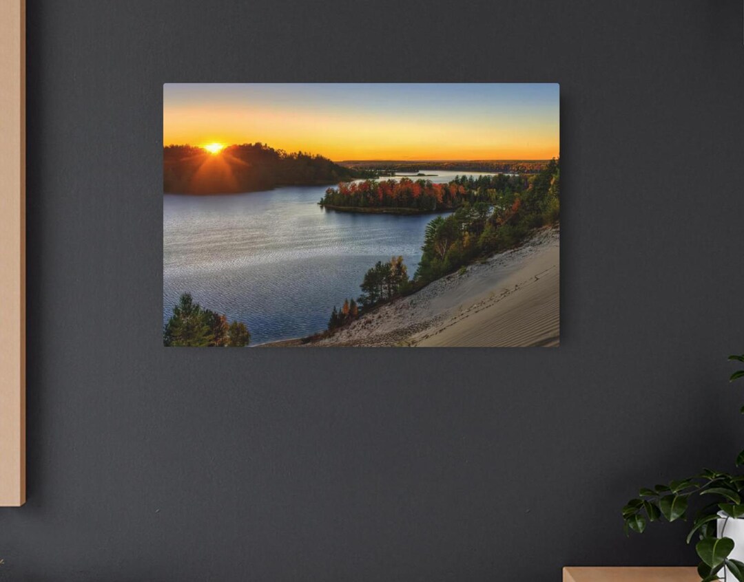 Metal Wall Art, Au Sable River Landscape Home Decor, Nature Wall Art ...