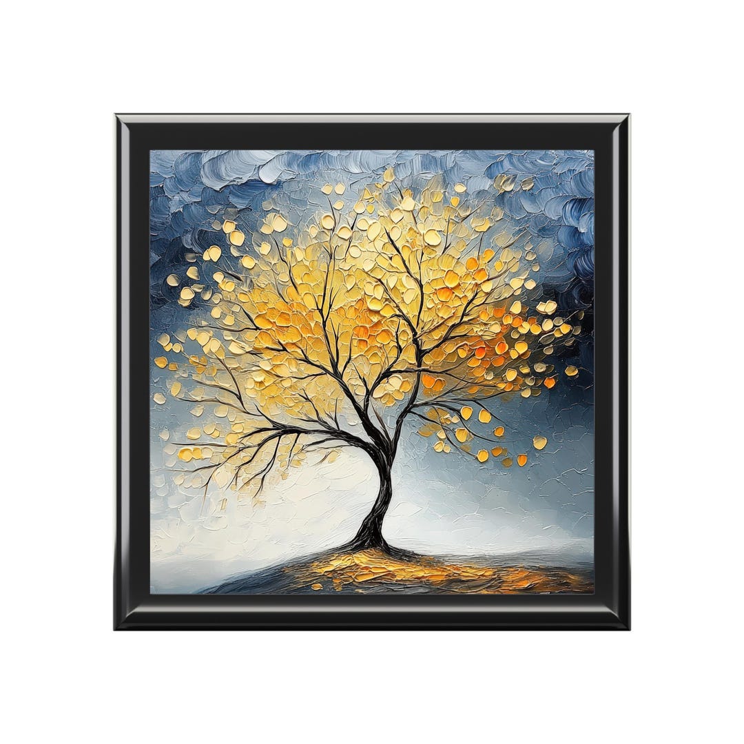 Tree of Life Jewelry Box | 6"x6" Keepsake in 3 Finishes | Symbolic ...