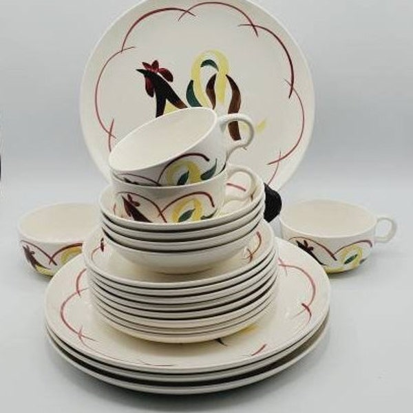 Rooster Dinnerware - Etsy
