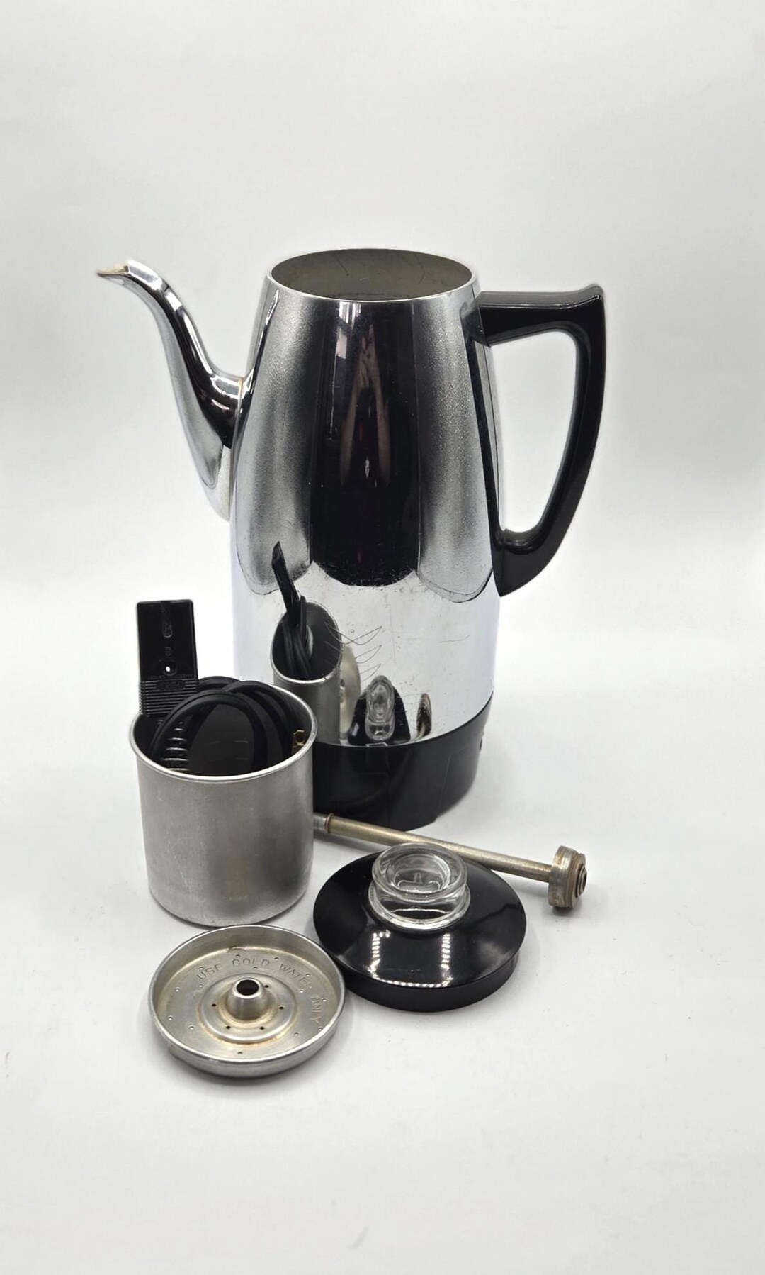 Works Great! Vintage, 1950s, 8 Cup Duralux Percolator Coffeemaker ...
