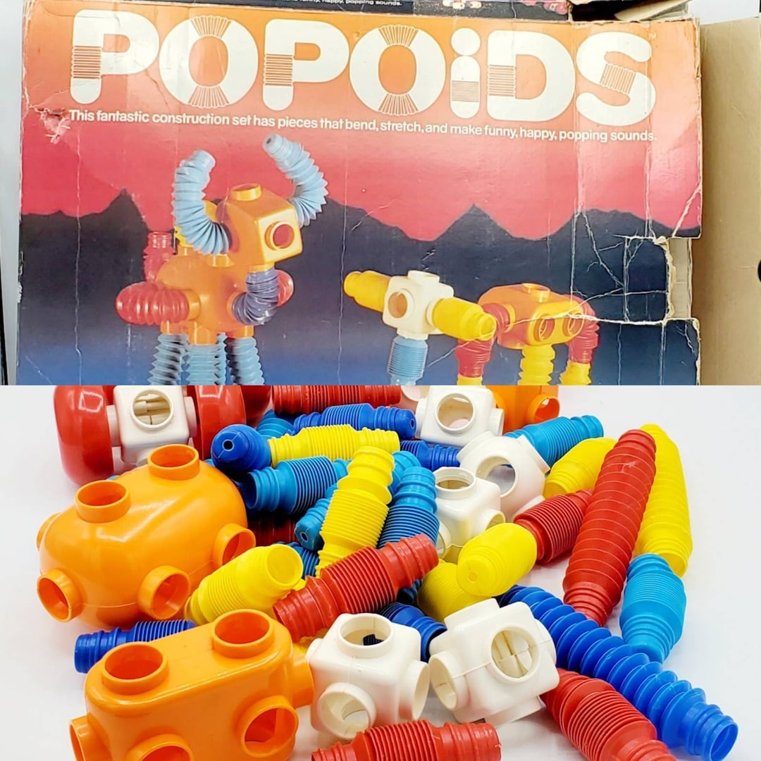 Vintage, 1980s, Popoids Construction Complete Colossal Cosmic Set 53 ...