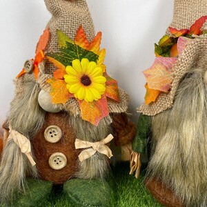 Fall Leaf Gnomes Sunflower Gnomes Thanksgiving Gnomes Thanksgiving ...