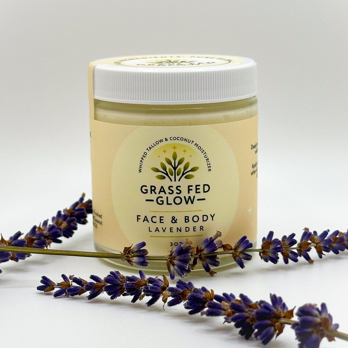 Grass-fed Tallow Face & Body - Moisturizer / Natural Skincare / Whipped ...