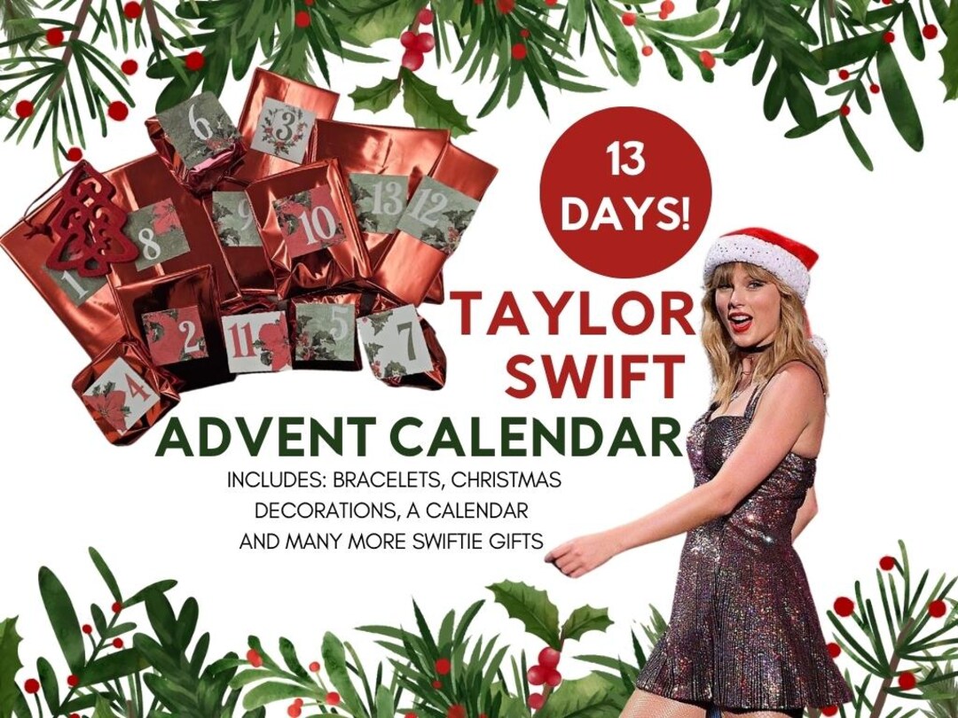 Taylor Christmas Advent Calendar Swifty Gift Taylor Christmas Ornament ...