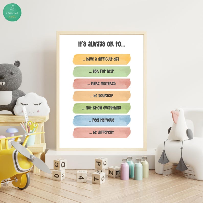 Emotional Wellbeing Poster for Kids | It's Always OK to ...