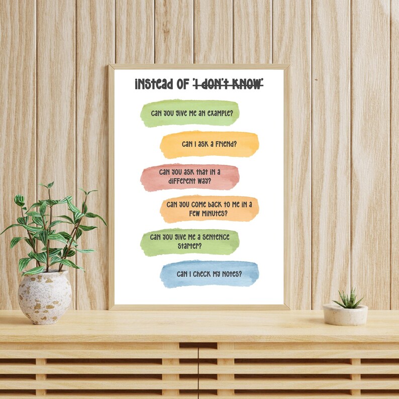 Mindfulness Poster for Kids | Printable Growth Mindset Wall Art ...