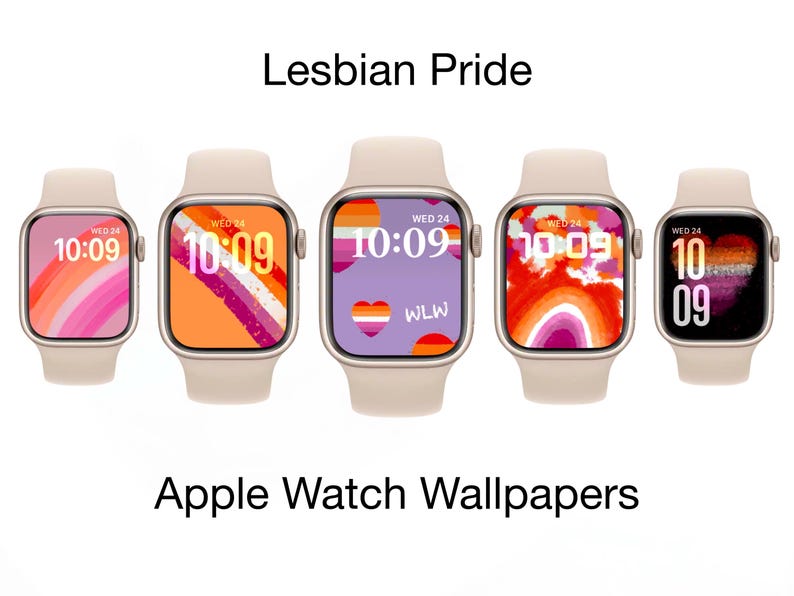 Lesbian Pride Apple Watch Wallpaper: LGBTQ WLW (digital Download) - Etsy