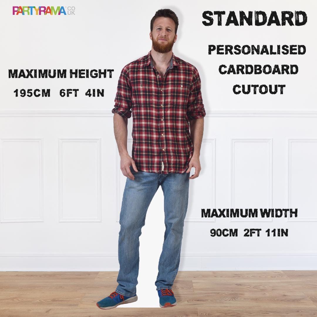 Personalised Premium Cardboard Custom High Quality Photo Cutouts ...