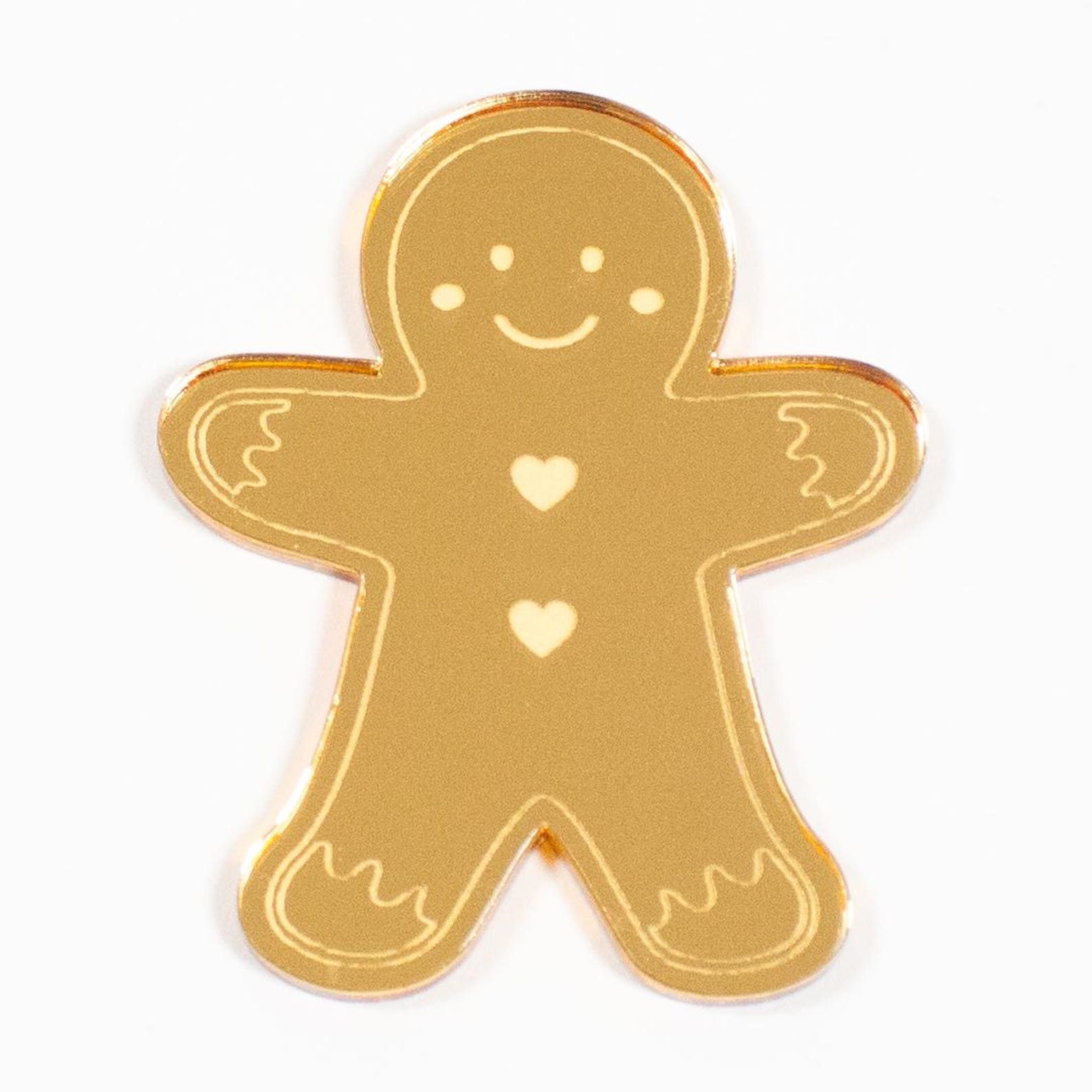 Gingerbread Man Christmas Acrylic Cake Toppers - Pack of 6 - Etsy UK