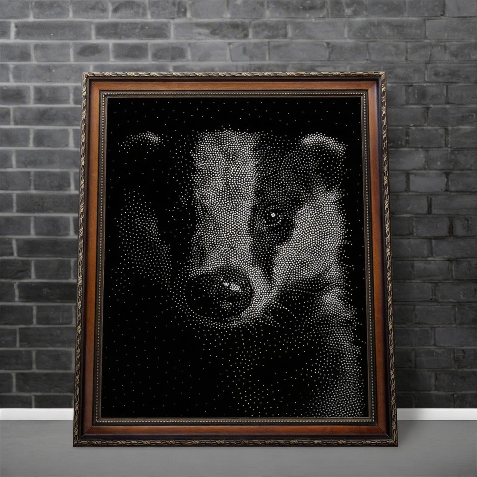 Badger Stipple Art Svg Dxf Png Files CNC Laser Projects - Etsy Canada
