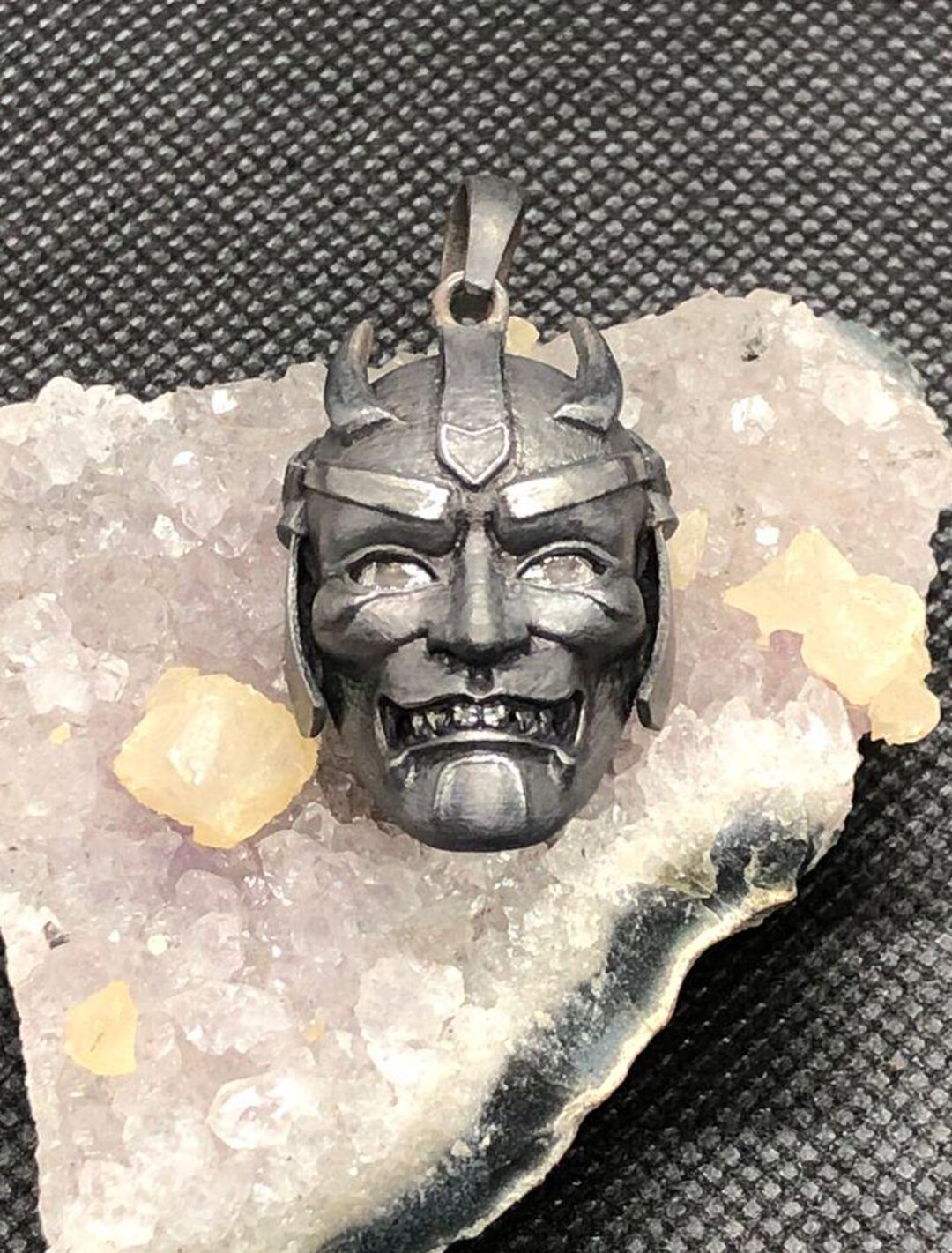 Titanium Samurai Pendant - Etsy
