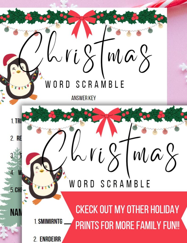 Thanksgiving Word Scramble Game - Fun Printable Thanksgiving Activity ...