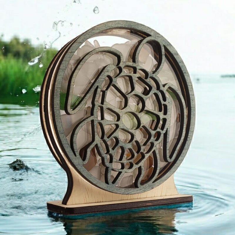 Light Blue Glass Turtle - Etsy