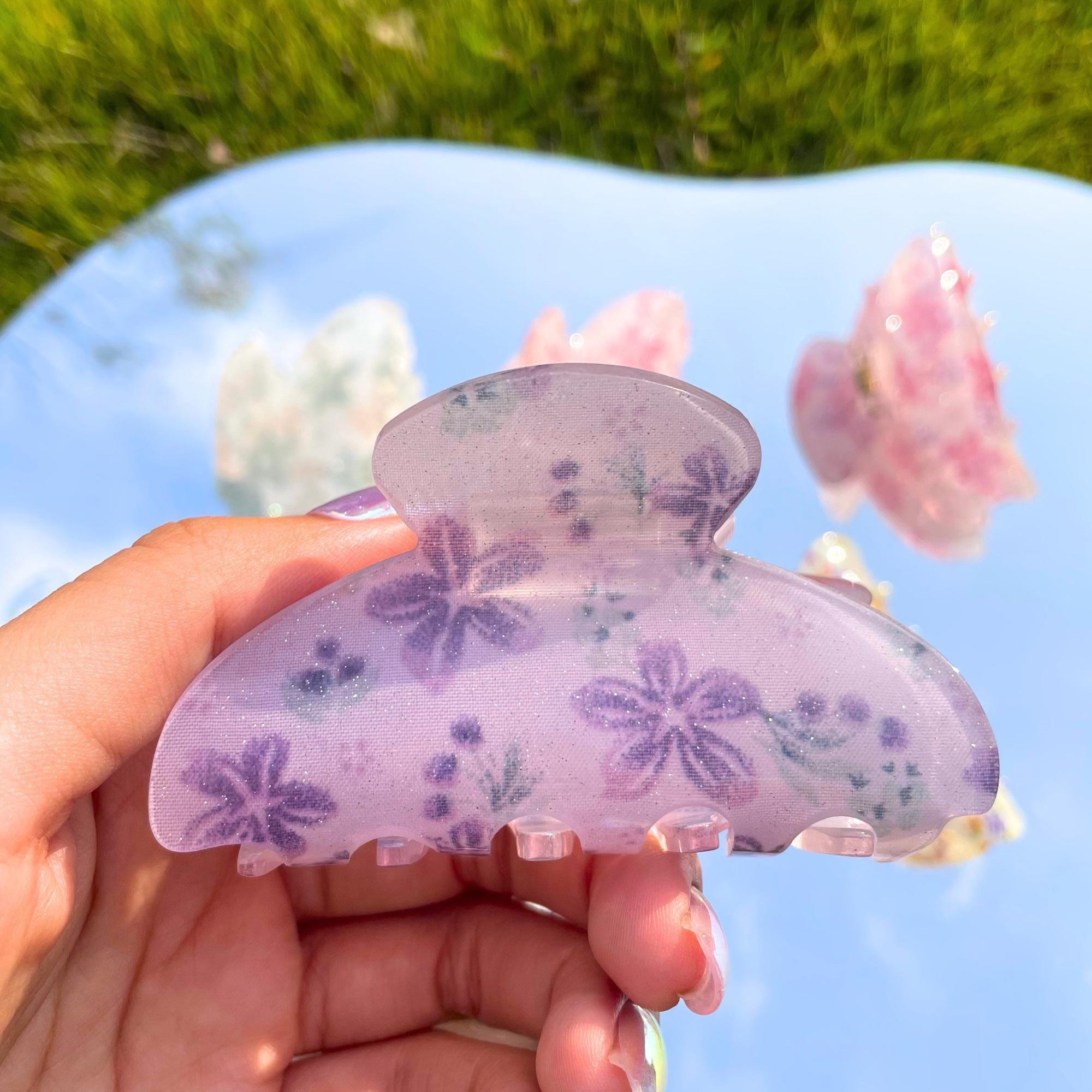 8cm Flower Hair Claw, Bridesmaids Hairclip, Flower Shell Claws for ...