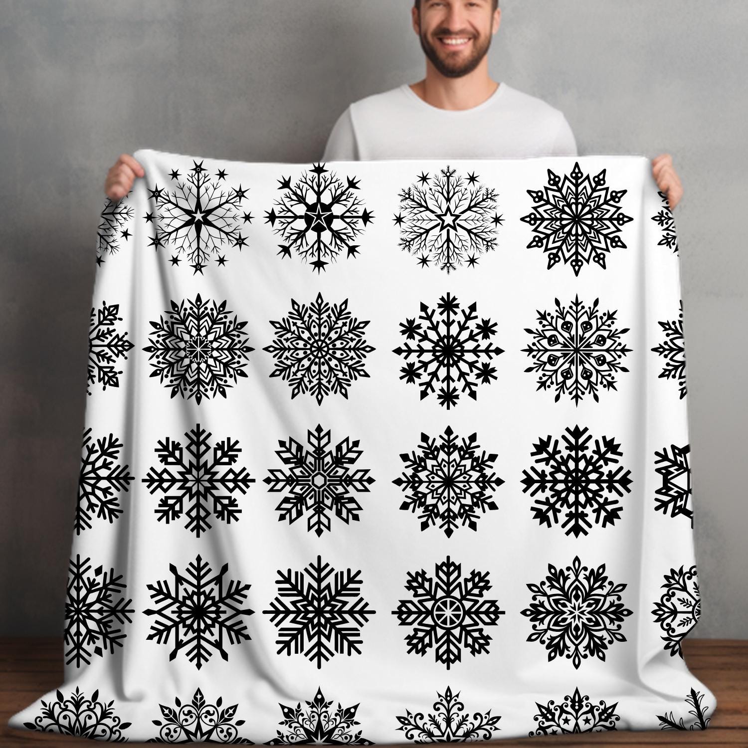 70 Snowflake Designs Bundle – Intricate Winter and Christmas Collection ...