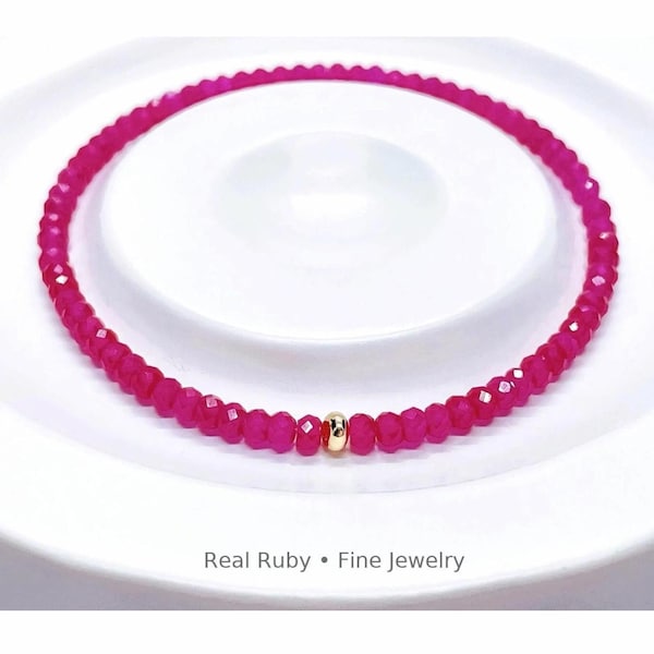 Ruby Bracelet - Etsy