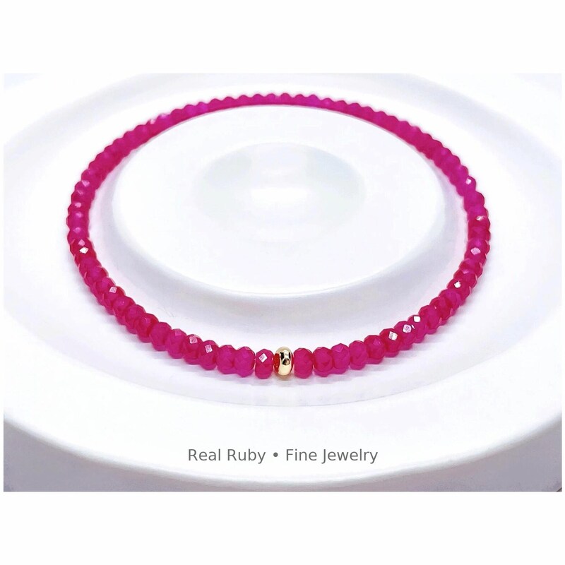 Ruby Bracelet - Etsy