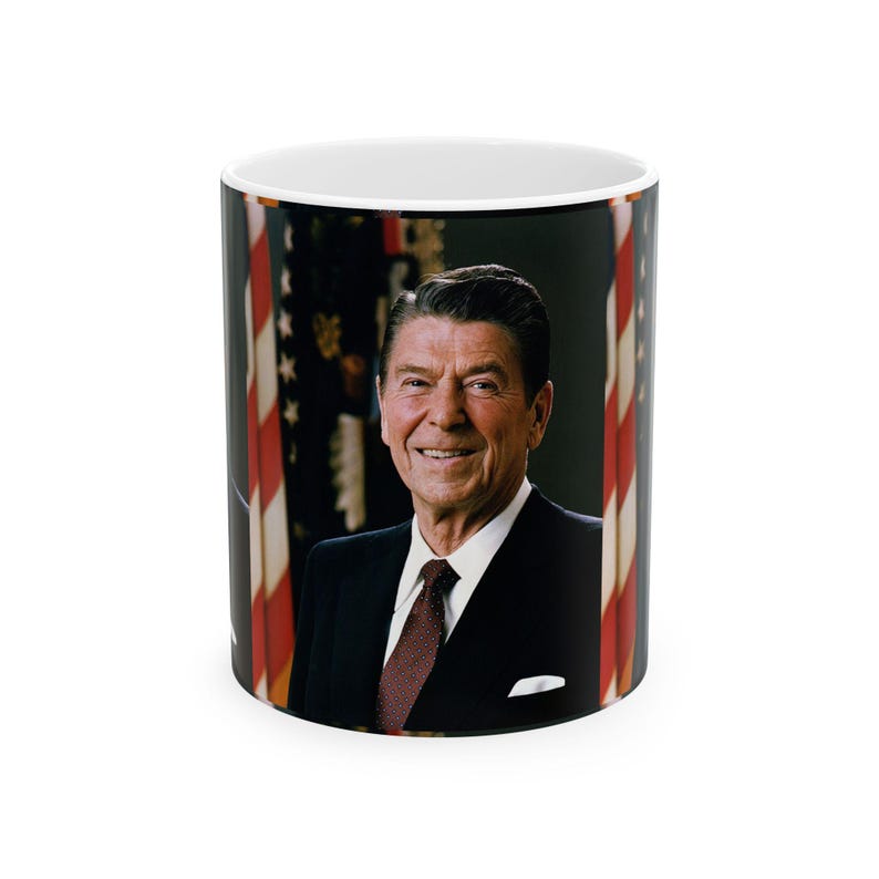 Iconic Ronald Reagan Commemorative Mug: Honoring a Transformative ...