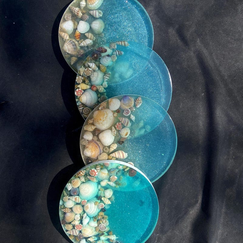 Sea Shell Resin Art - Etsy