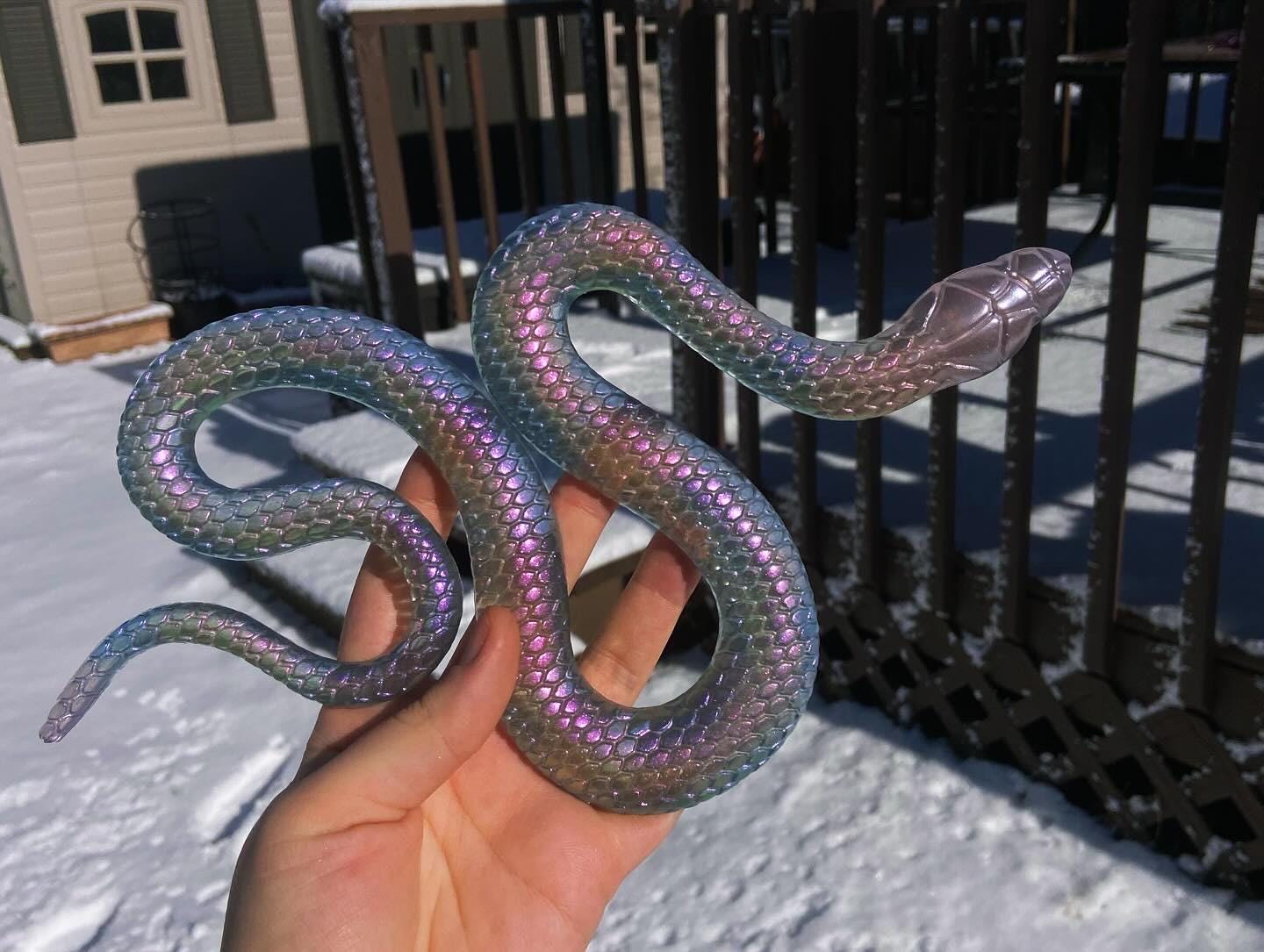 Epoxy Resin Snake Art Figurine - Etsy