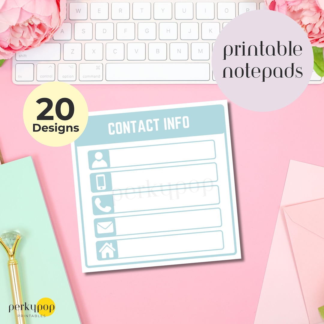 Candy Aesthetic Notepad Template, Cotton Candy Square Notepad ...