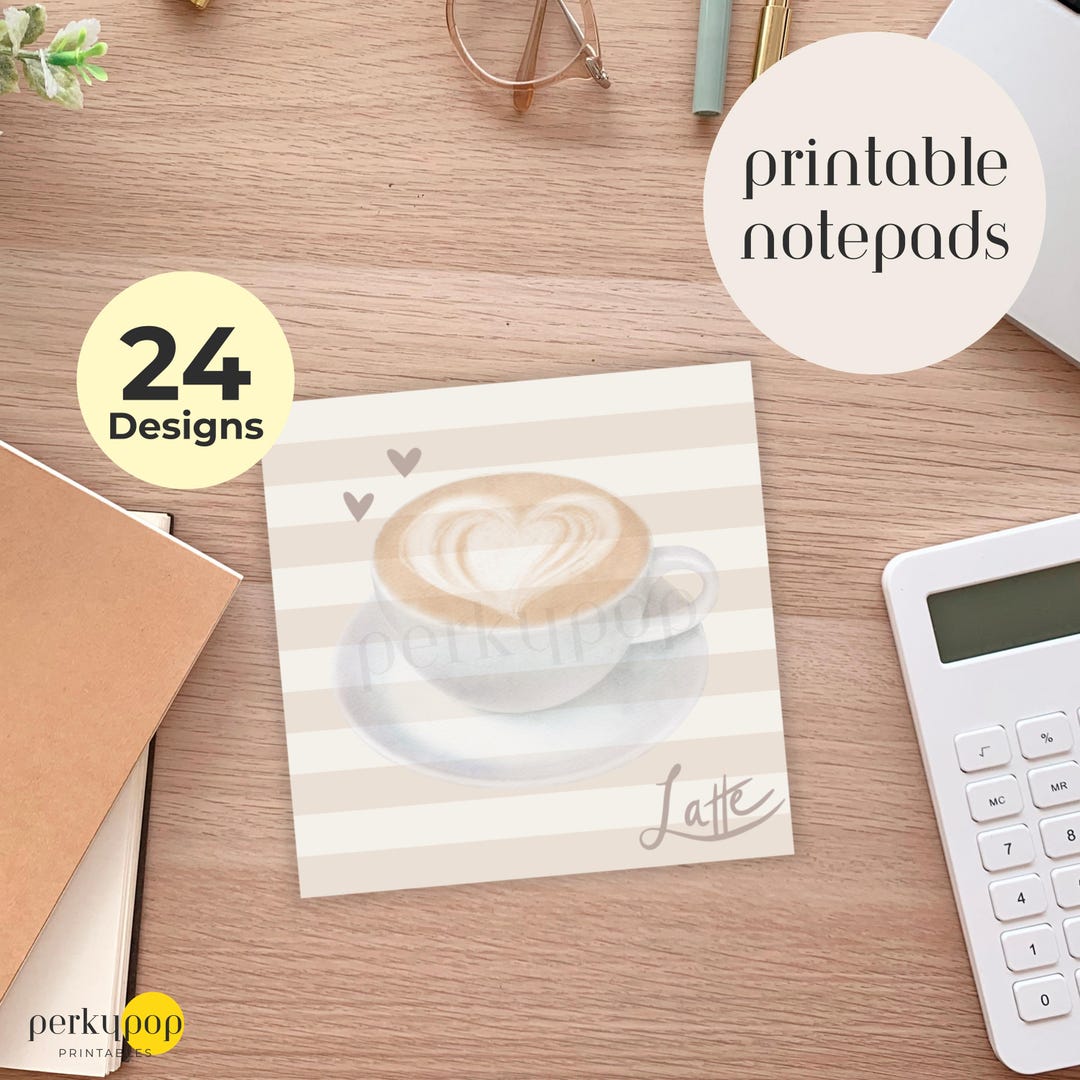 Earth Colors Notepad Template, Cute Square Notepad, Neutral Color ...