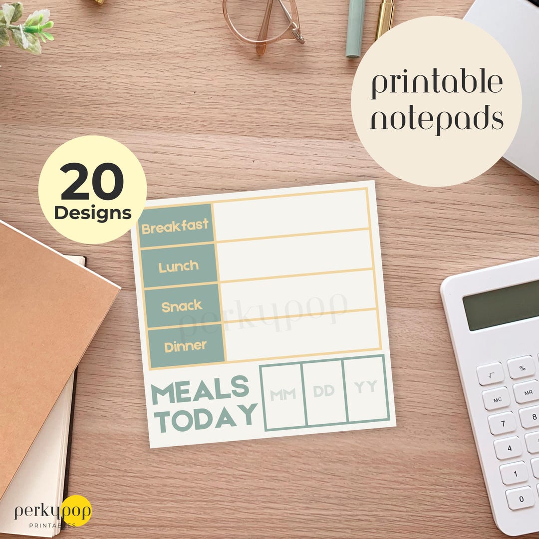 Retro Pastel Notepad Template, Trendy Retro Square Notepad, Retro ...