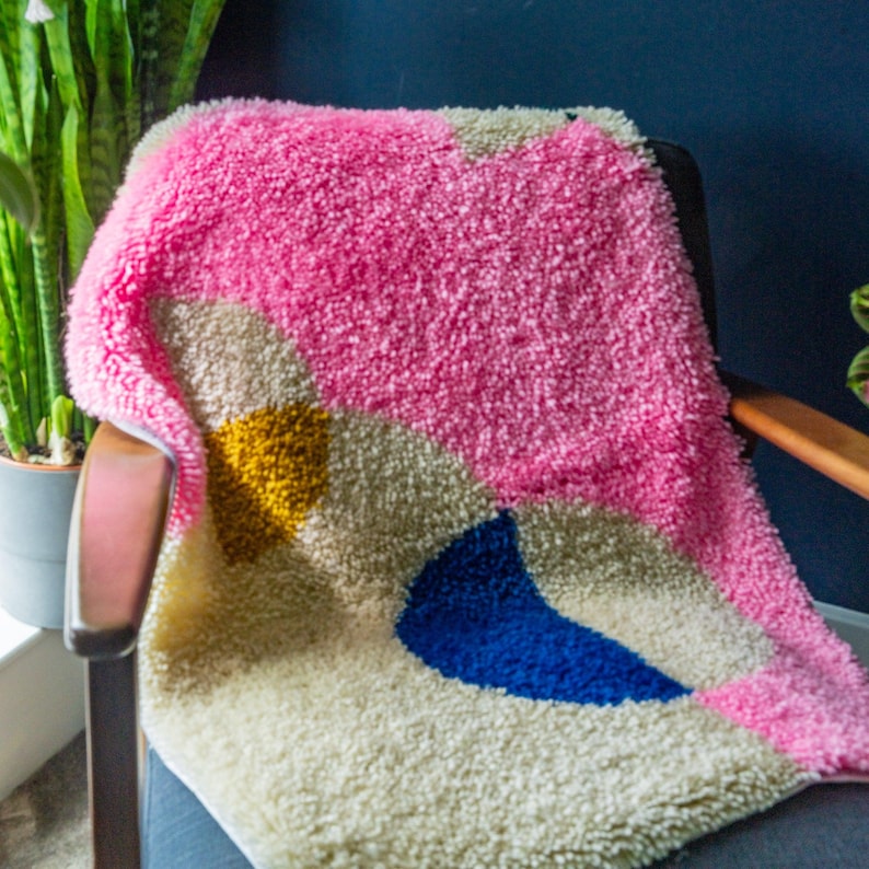 Arch Geometry Latch Hook Rug Kit - Etsy