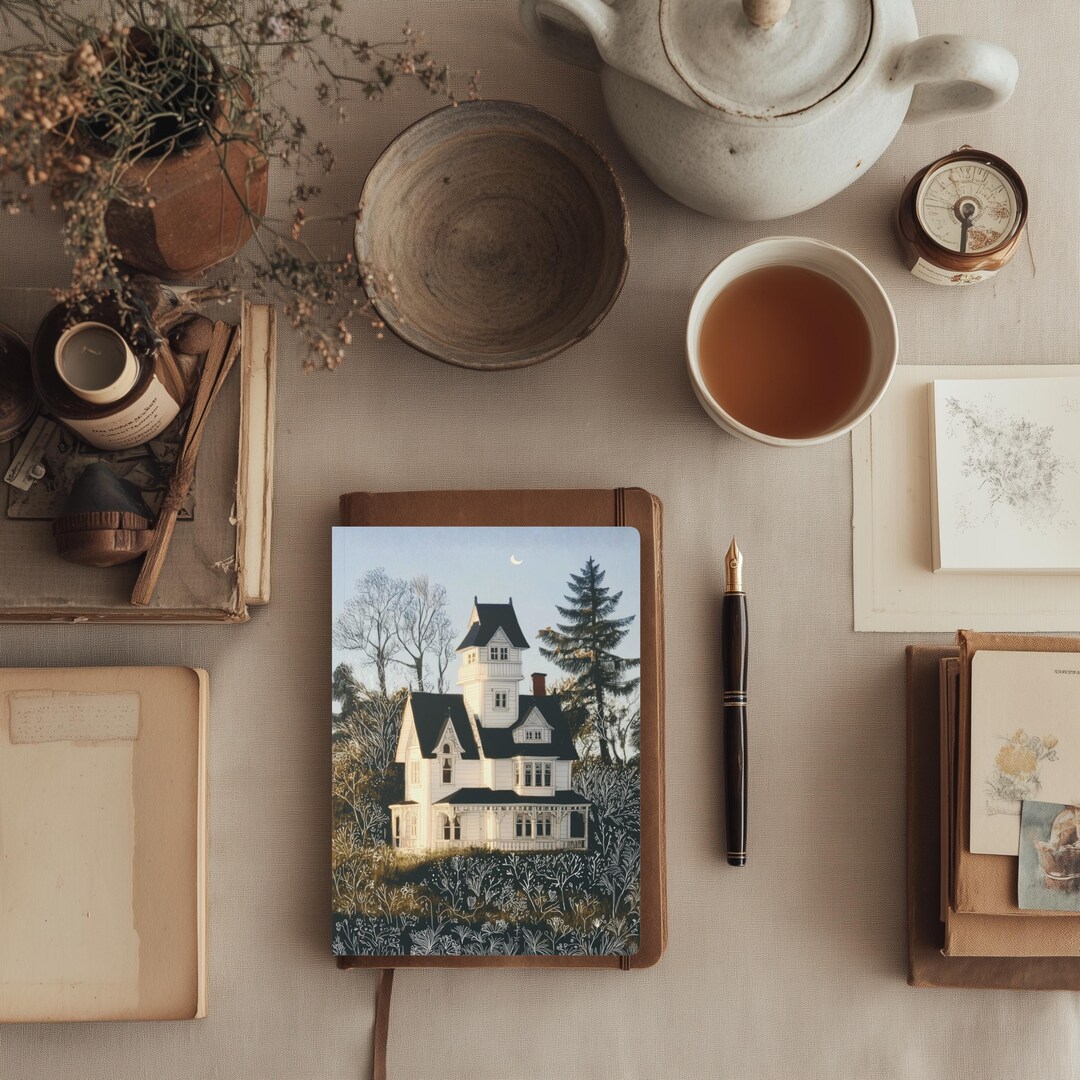A5 Lined Practical Magic House Inspired Notebook | Softcover Journal ...