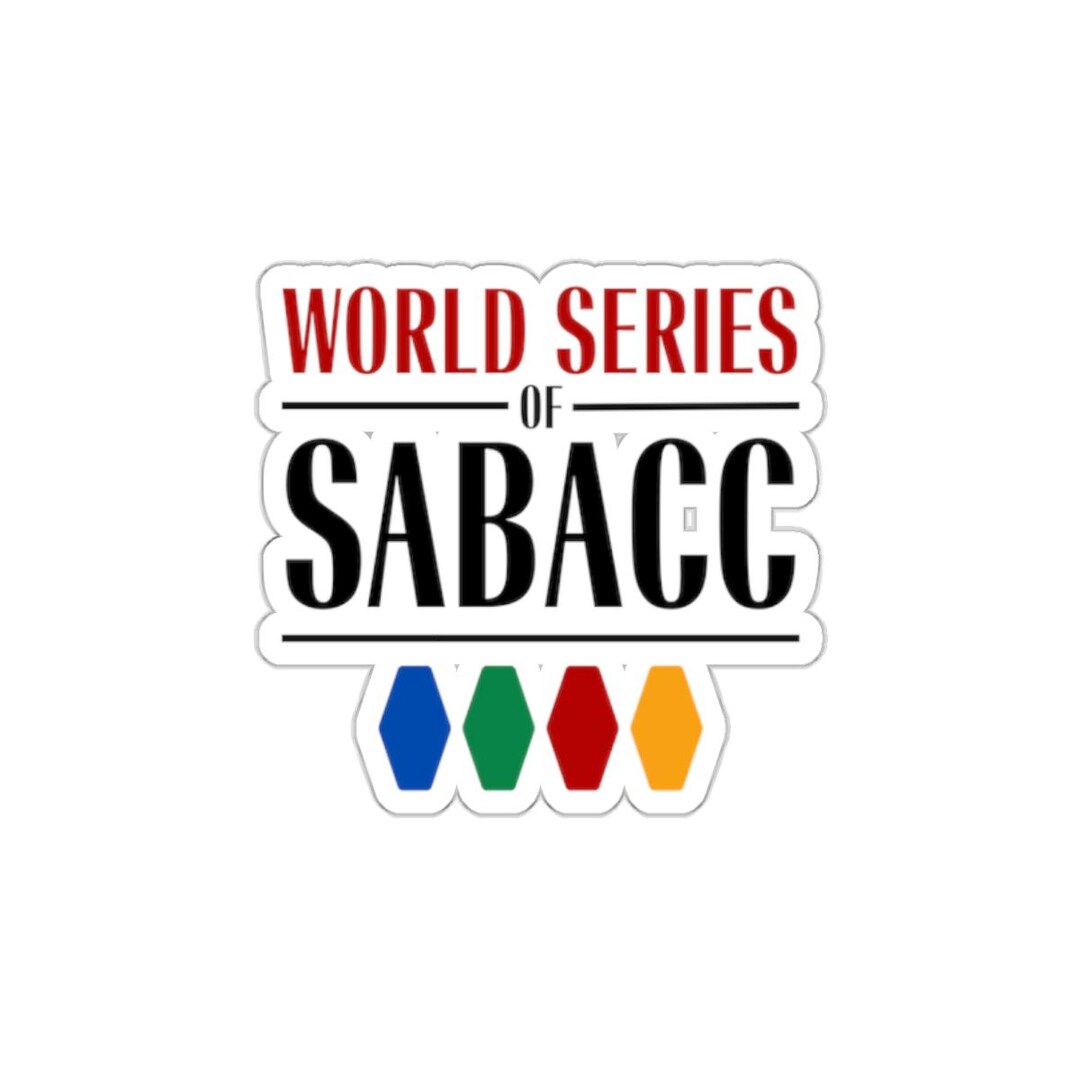 World Series of Sabacc Star Wars Die-cut Sticker - Etsy