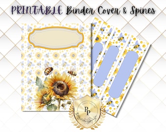 Printable Binder Cover and Spines: Customizable & Aesthetic Binder ...