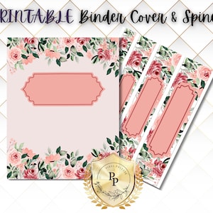 Printable Binder Cover and Spines: Customizable & Aesthetic Binder ...
