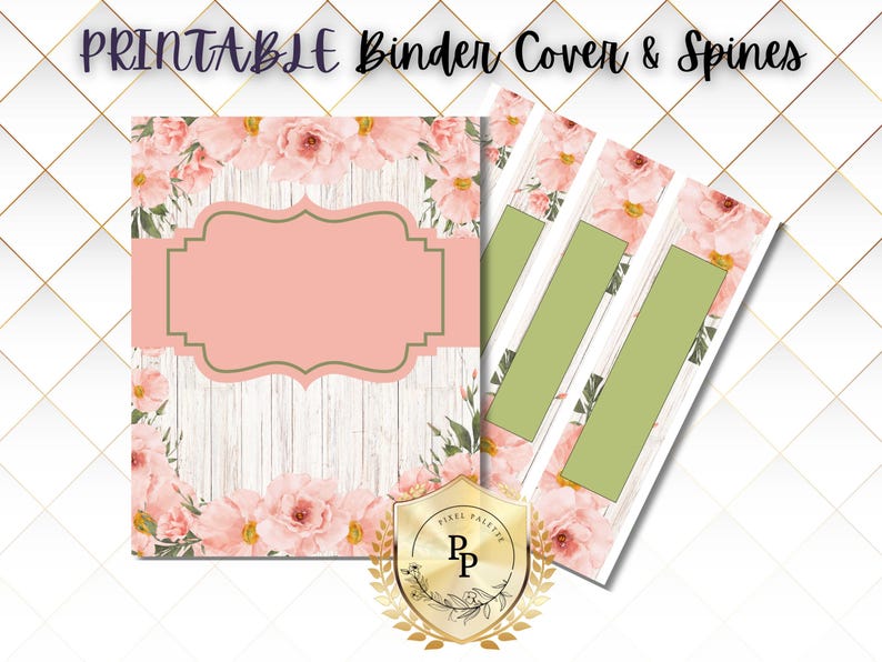 Printable Binder Cover and Spines: Customizable & Aesthetic Binder ...