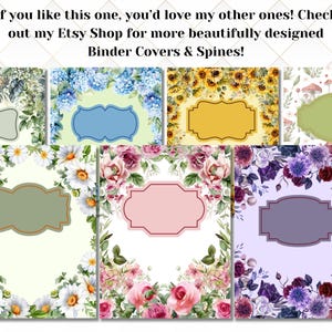 Printable Binder Cover and Spines: Customizable & Aesthetic Binder ...