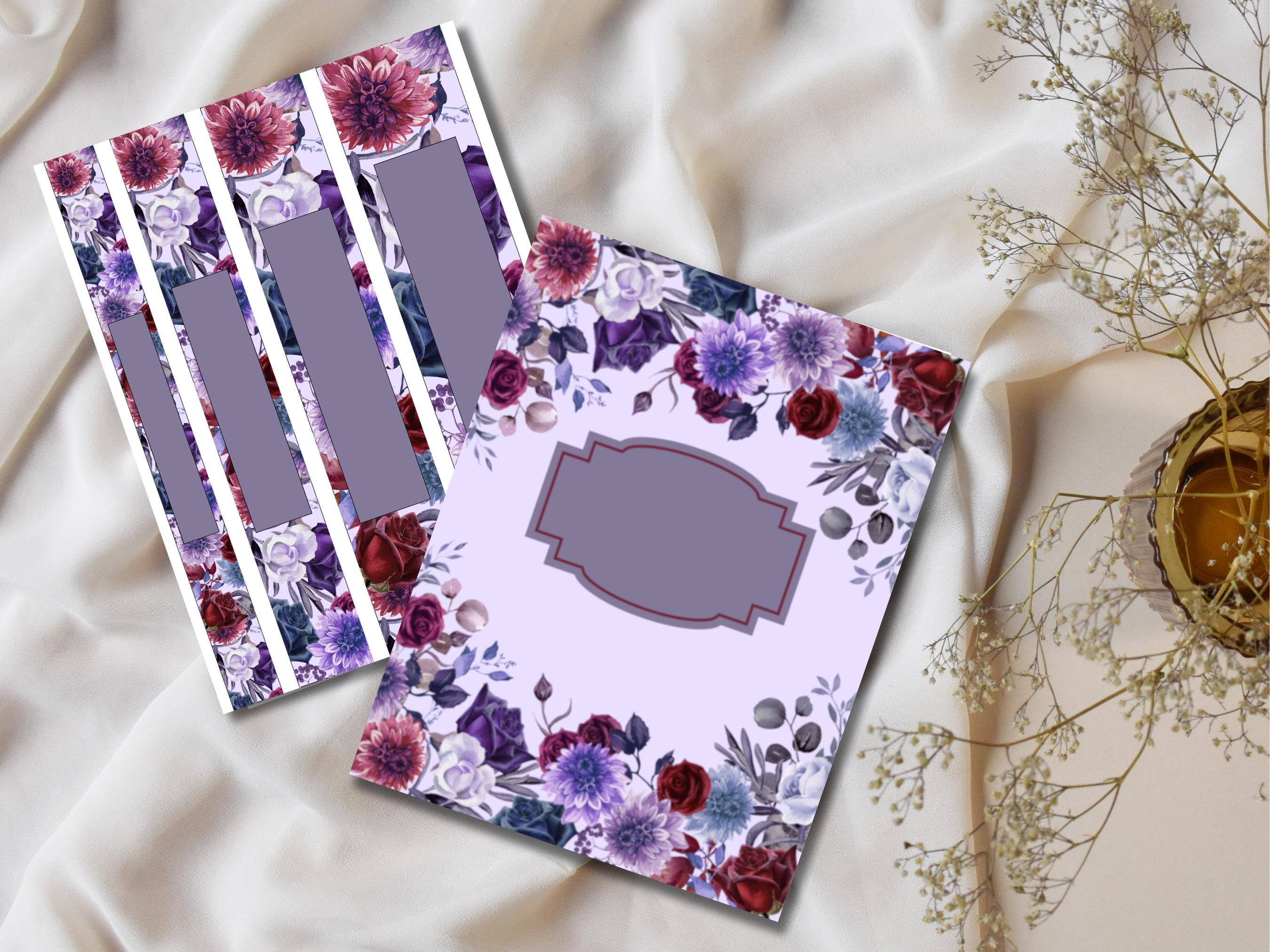 Printable Floral Binder Cover and Spines: Customizable DIY Organization ...