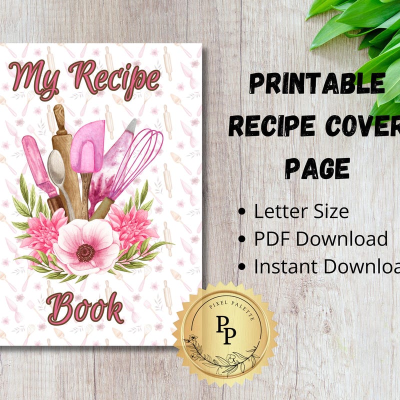 Cute Recipe Blank Pdf - Etsy
