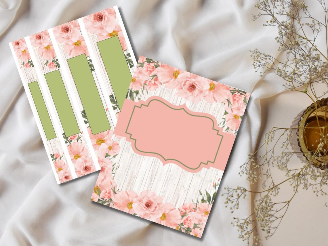 Printable Binder Cover and Spines: Customizable & Aesthetic Binder ...