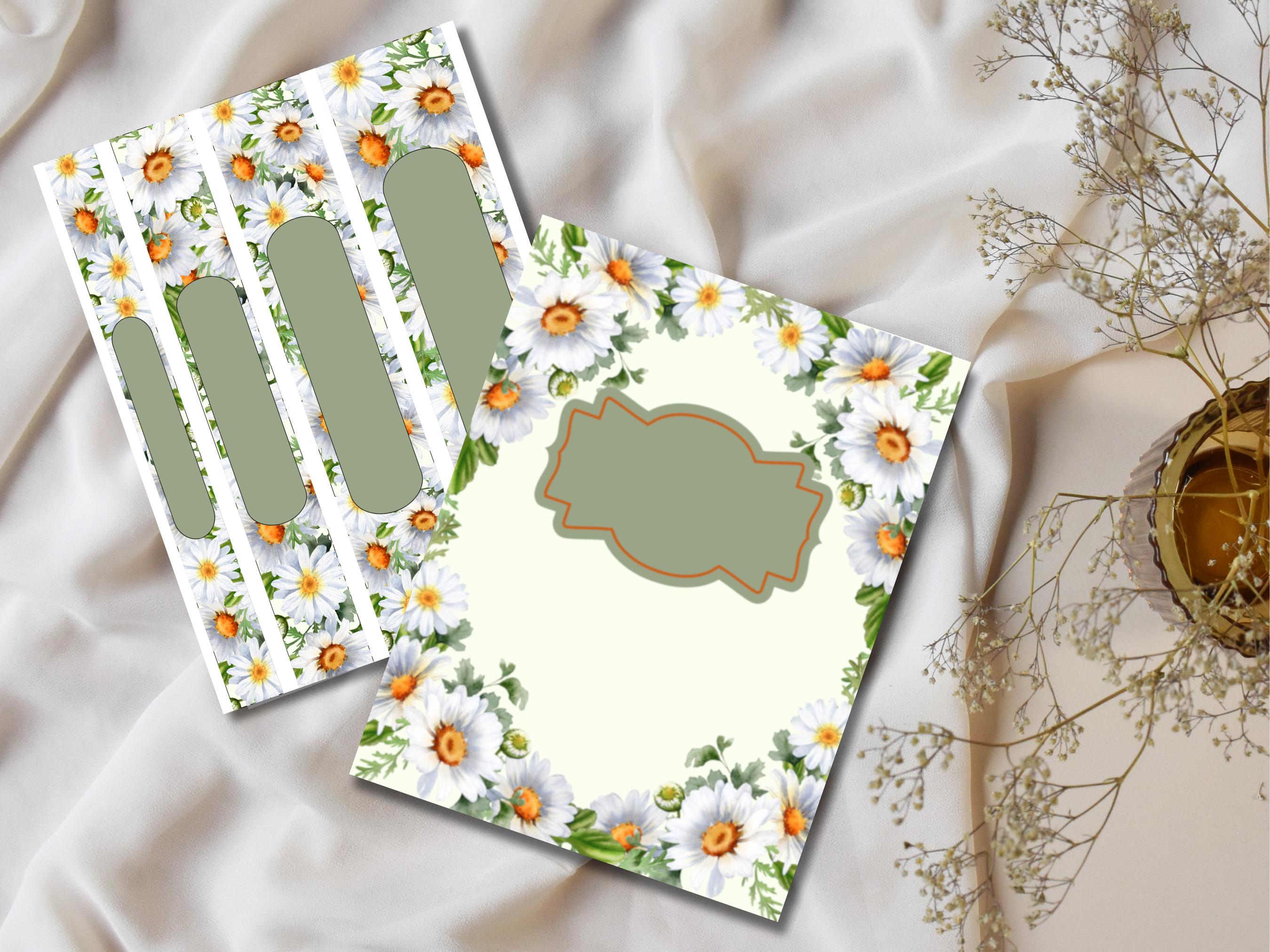 Floral Printable Binder Cover & Spines — PDF for Planner, Home and ...