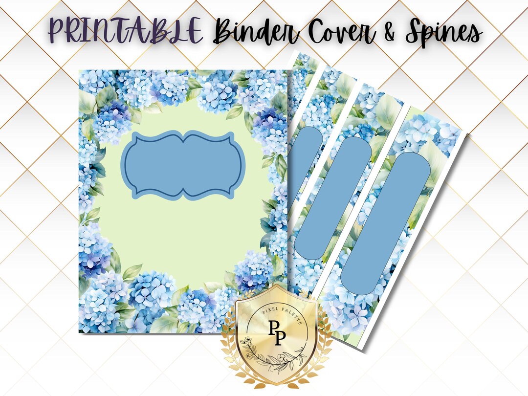 Printable Binder Cover With Spines, Elegant Printable Covers and Spines ...