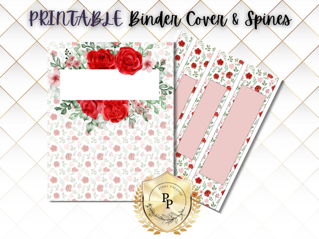 Printable Binder Covers | Aesthetic Binder Cover Set | Editable PDF ...