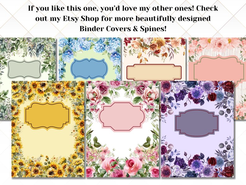 Printable Binder Cover and Spines: Customizable & Aesthetic Binder ...