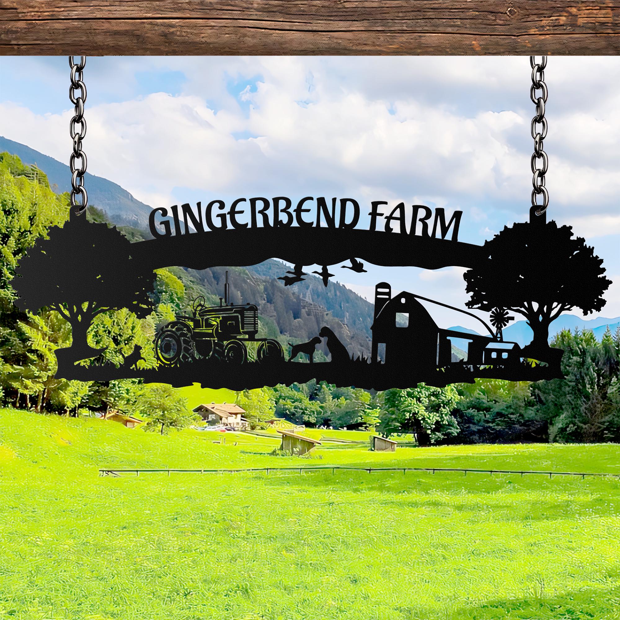 Personalized Your Metal Farm Sign, Farmhouse Metal Sign, Custom Ranch ...