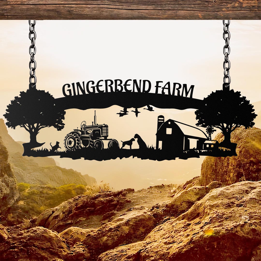 Personalized Your Metal Farm Sign, Farmhouse Metal Sign, Custom Ranch ...