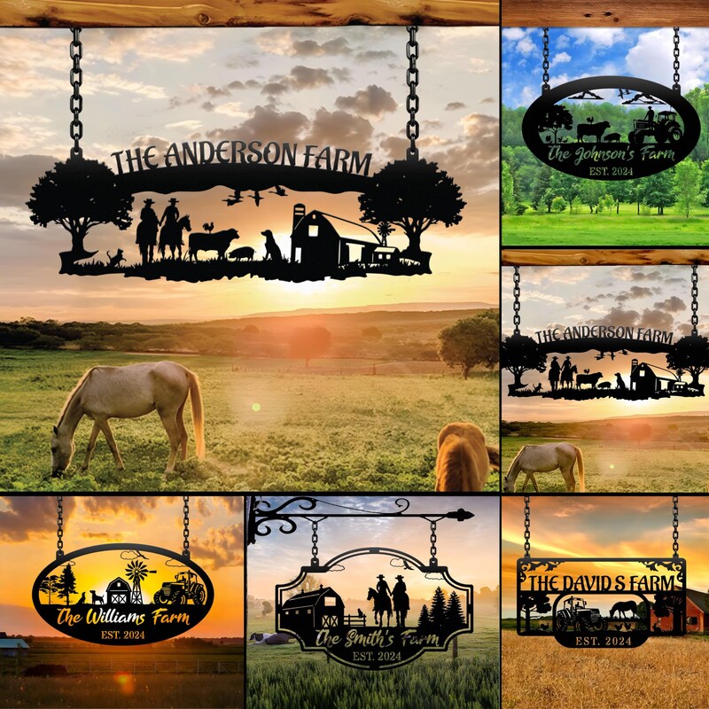 Custom Farm Sign - Etsy
