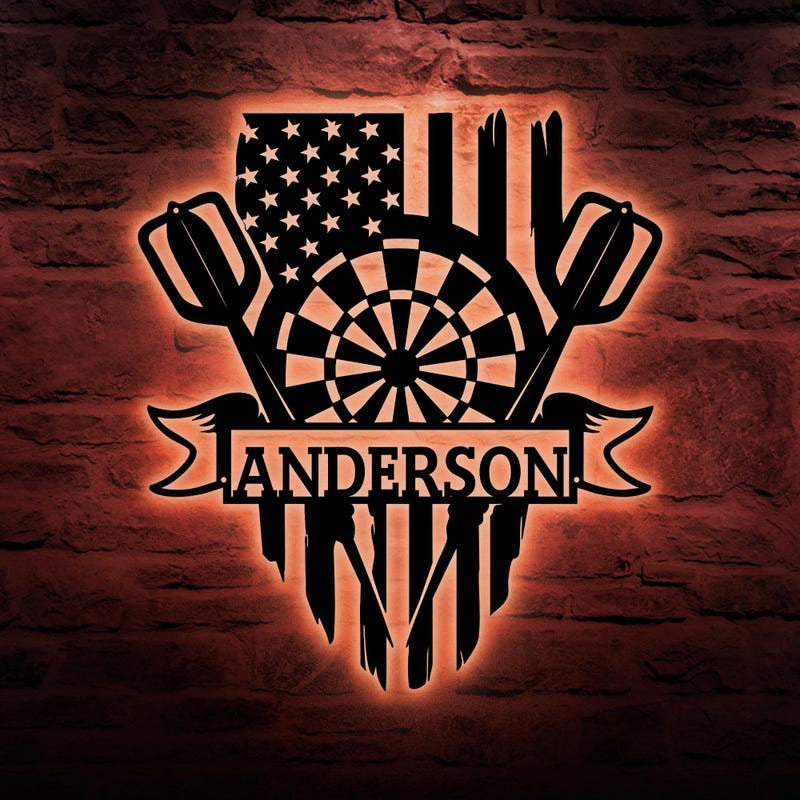 Custom Darts Metal Wall - Etsy