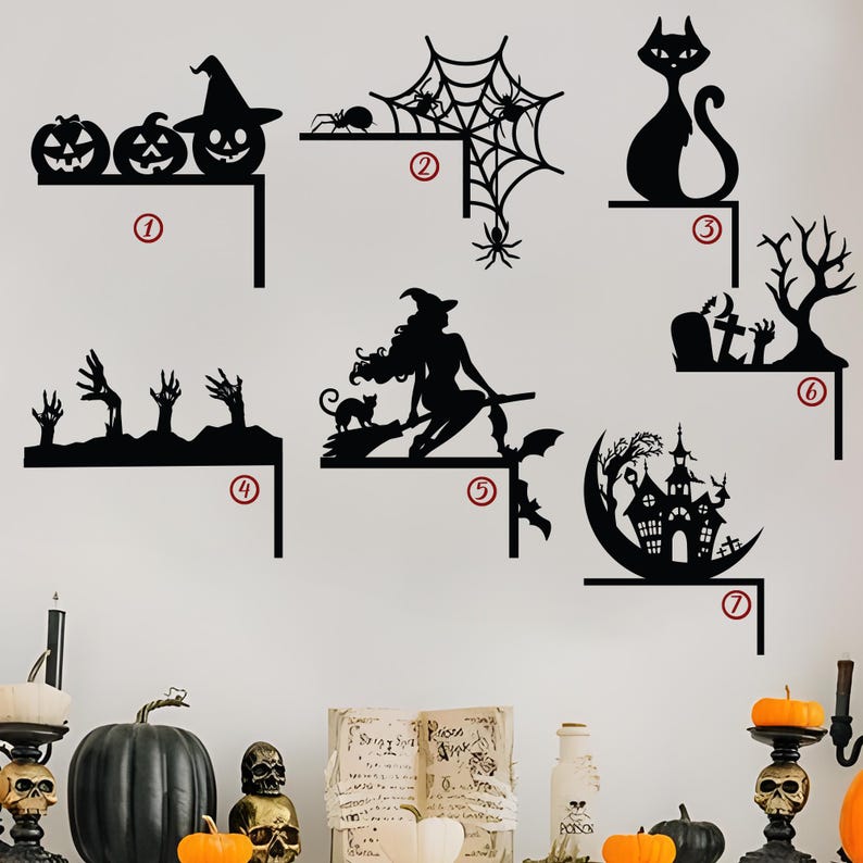 Halloween Door Corner Metal Sign, Haunted Mansion With Ghost Door ...