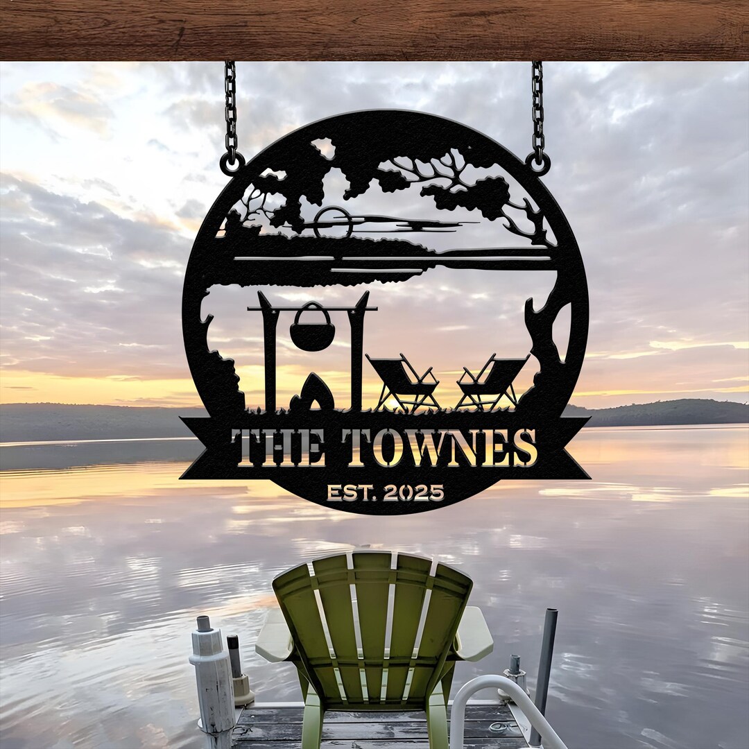 Personalized Your Own Camping Sign, Metal Campsite Stake, Camper Decor ...