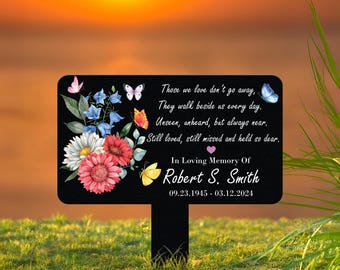 Custom Memorial Tree Sign Stake, Memorial Marker, Metal Garden Marker ...