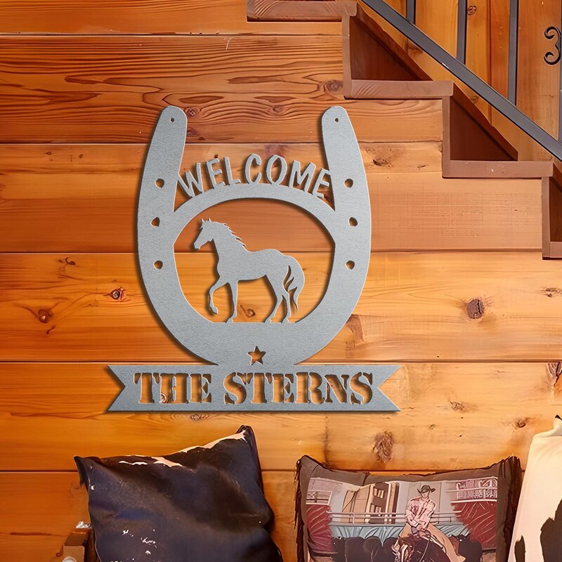 Horseshoe Welcome - Etsy