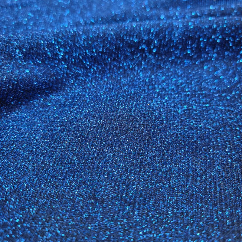 Blue Lurex Fabric - Etsy